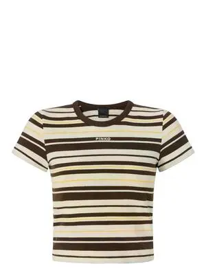 Pinko Striped T-shirt - Brown