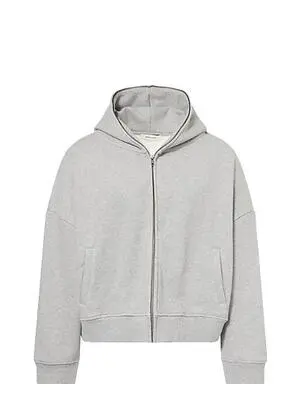 ENTIRE STUDIOS Eternal Zip-through Cotton-jersey Hoody - Grey Marle