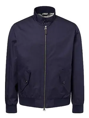 Gant Harrington Stand-collar Cotton-blend Jacket - Evening Blue