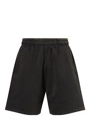 ENTIRE STUDIOS Cotton-jersey Sweat Shorts - Washed Black