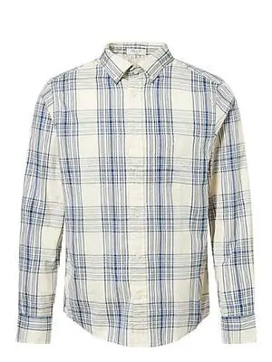 Gant Dreamy Oxford Check Cotton Shirt Xxl - Creamed White