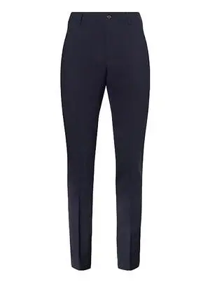 Eleventy Flat Front Wool Chino Trousers - New Blue