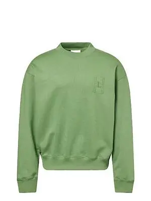 Lacoste Embroidered-logo Cotton-blend Sweatshirt - Green