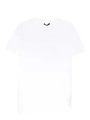 Balmain Logo-patched Crew Neck T-shirts - White