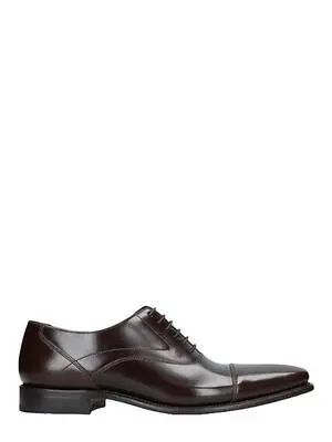 LOAKE Leather Oxford Shoes - Dark Brown