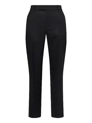 Casablanca Monogram Wool-blend Tailored Trousers - Black