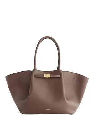 DEMELLIER The New York Leather Tote Bag - Mocha