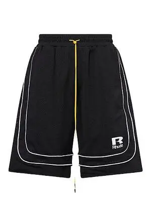 Rhude Logo-print Basketball Shorts - Black