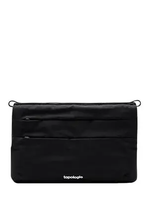 TOPOLOGIE Branded Woven Sacoche Bag - Black