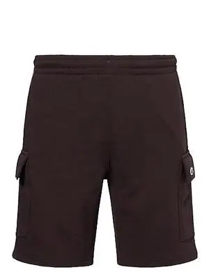 Lacoste Cotton Sweat Shorts With Flap-pocket - Brown