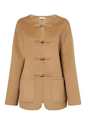 ROHE FRAMES Round-neck Wool-and-cashmere Jacket - Camel