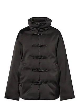ROHE FRAMES High-neck Padded Woven Jacket - Black