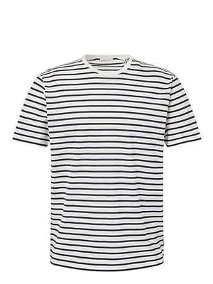 Gant Regular-fit Striped Cotton T-shirt - Eggshell