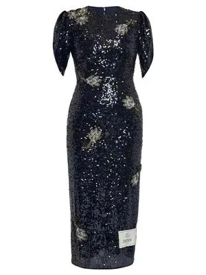 ERDEM Sequined Midi Dress