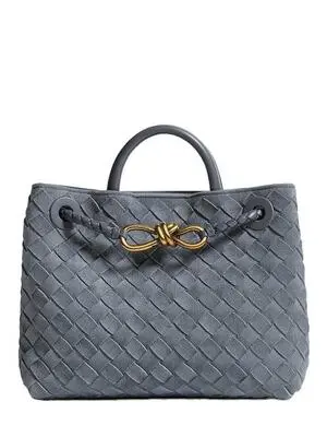BOTTEGA  VENETA Small Andiamo Top Handle Bag - Cloudy Indigo/gravel