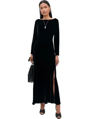 Rixo Devina Regular Gown - Black