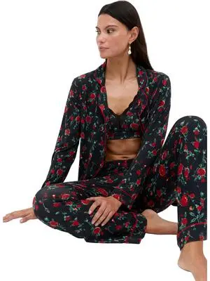 Rixo Long Pyjamas - Black