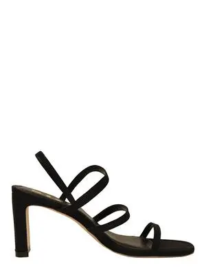 Rixo Ciervo Leather Strappy Sandals - Black