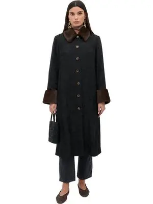 Rixo Jonah Regular Coat - Black