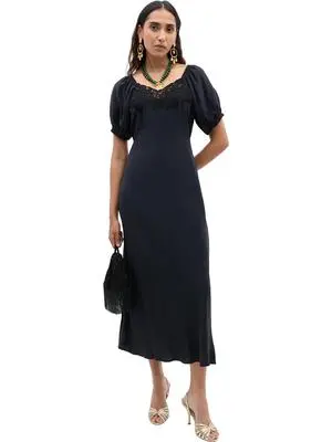 Rixo Ilaria Regular Dress - Black