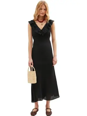 Rixo Seraphina Regular Dress - Black