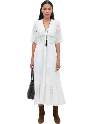 RIXO RIXO Edina Embroidered Blouse