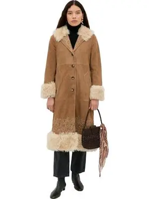Rixo Cienna Coat - Brown