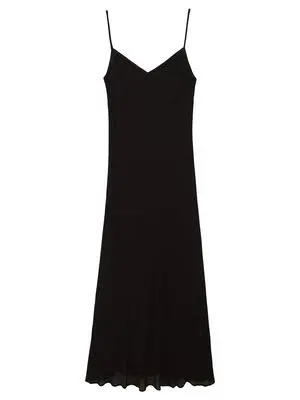 Rixo Midi Slip Dress - Black