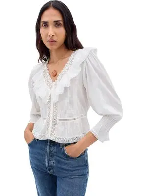 Rixo Solene Blouse - White
