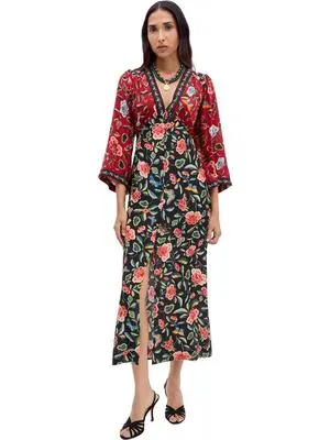 Rixo Dahlia Butterfly Mix Dress - Multi
