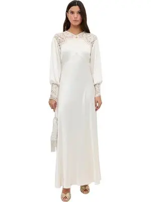 Rixo Axelle Pearl Dress - Ivory