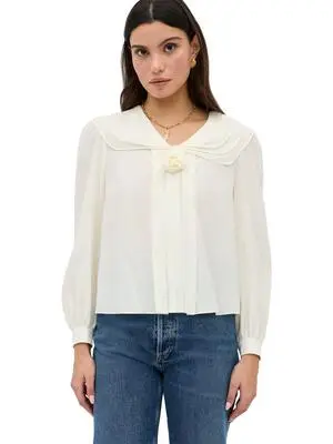Rixo Emelin Blouse - White