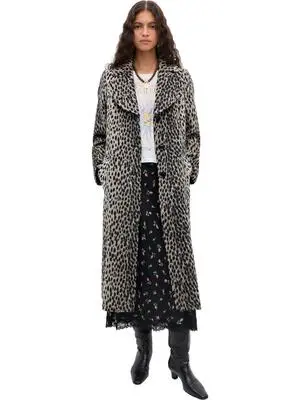 Rixo Rosemary Antelope Spot Jacquard Outerwear - Brown