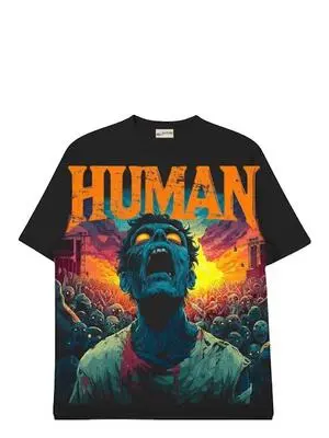 ALL HUMAN Zombie Nation Short Sleeve T-shirt - Black