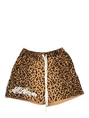 ALL HUMAN Bam Bam Shorts - Leopard