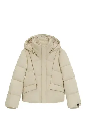 BOSS Padded Jacket With Piping Detail - Light Beige