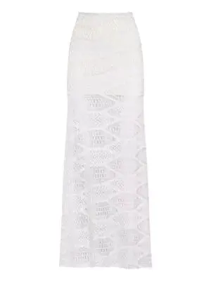 AMIR SLAMA Geometric Openwork Skirt