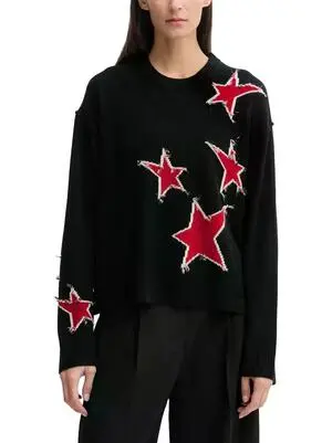Zadig&Voltaire Star-motif Cashmere Sweater - Black