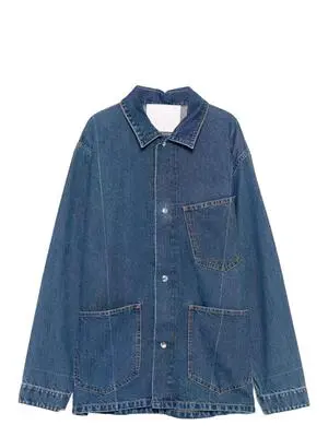 SETCHU Exposed-seam Pockets Jacket - Blue