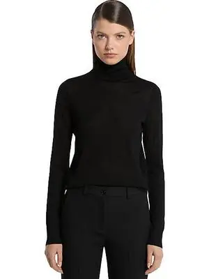 Michael Kors Marisa Wool Turtleneck Sweater - Black