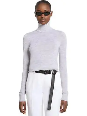 Michael Kors Marisa Wool Turtleneck Sweater - Grey