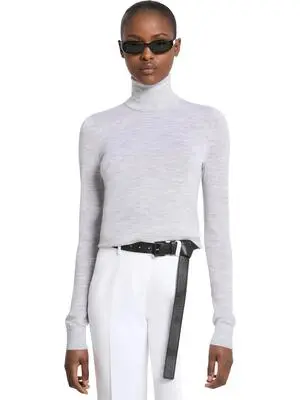 Michael Kors Marisa Wool Turtleneck Sweater - Grey