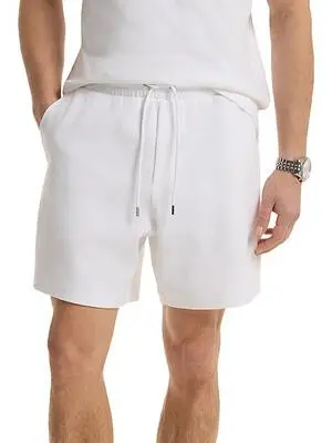 Michael Kors Cotton Blend Drawstring Shorts White