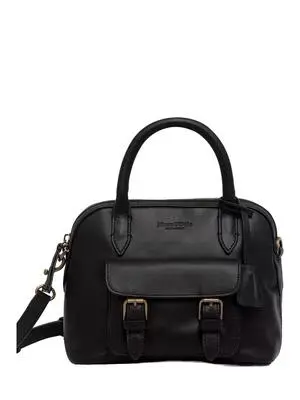 Marc O'polo Leather Cross Body With Buckle Detail - Black