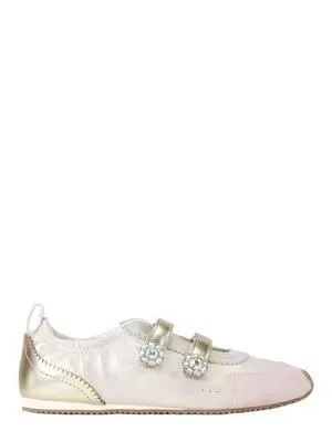 Kurt Geiger Islington Crystal-embellished Sneakers - Neutrals
