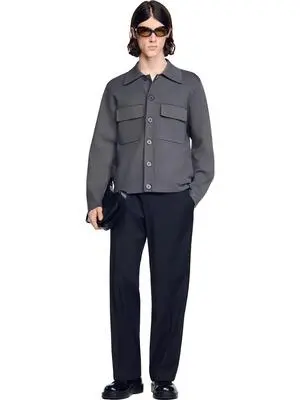 Sandro Milano Knit Jacket - Dark Grey