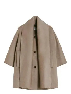 Max Mara Cashmere Scarf Cape - Brown