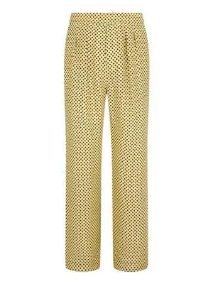 TOM FORD Silk Patterned Trousers - Yellow