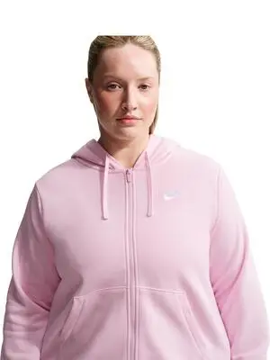 Nike Sportswear Club Fleece Full-zip Hoodie - Pink