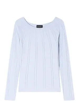 Emporio Armani Scoop Neck Sweater - Solid Medium